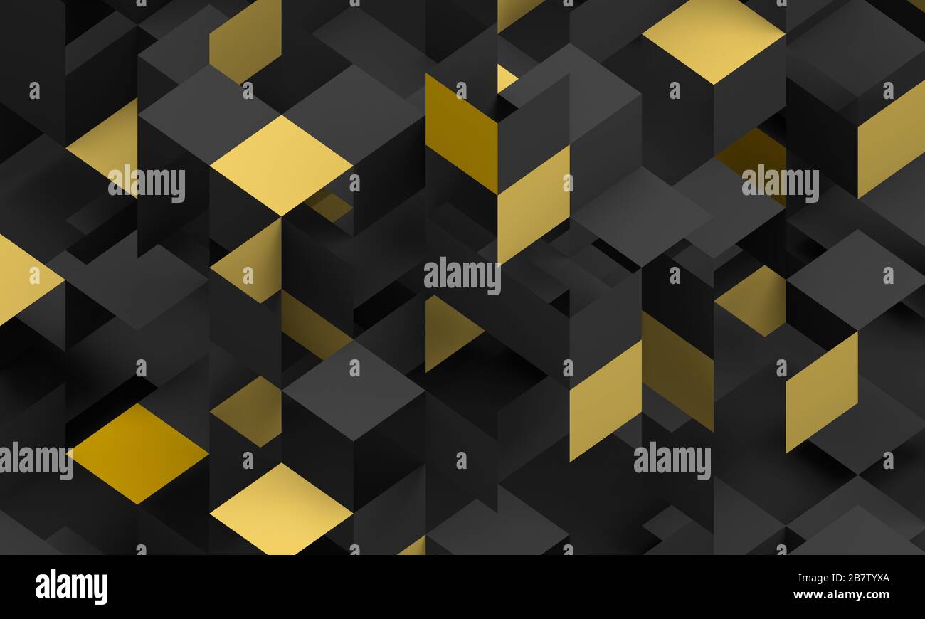 Abstract 3d render, modern background design with geometric shapes ...