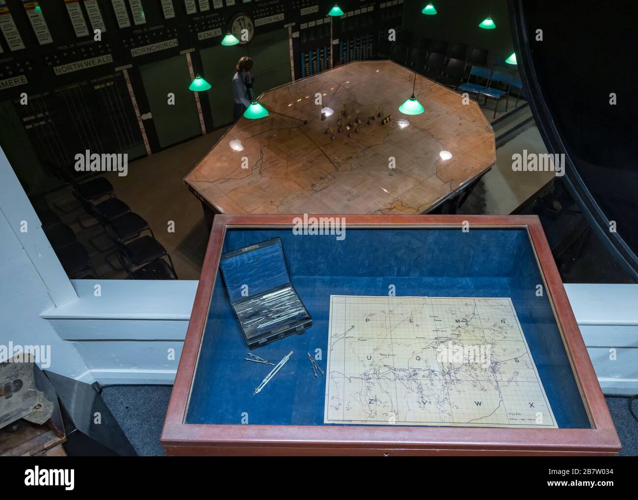 Battle of Britain Bunker, Uxbridge, London Stock Photo - Alamy