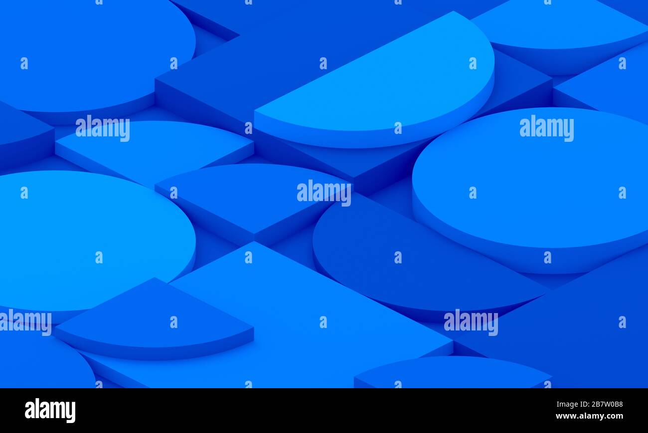 Abstract 3d render, modern background design with geometric shapes ...