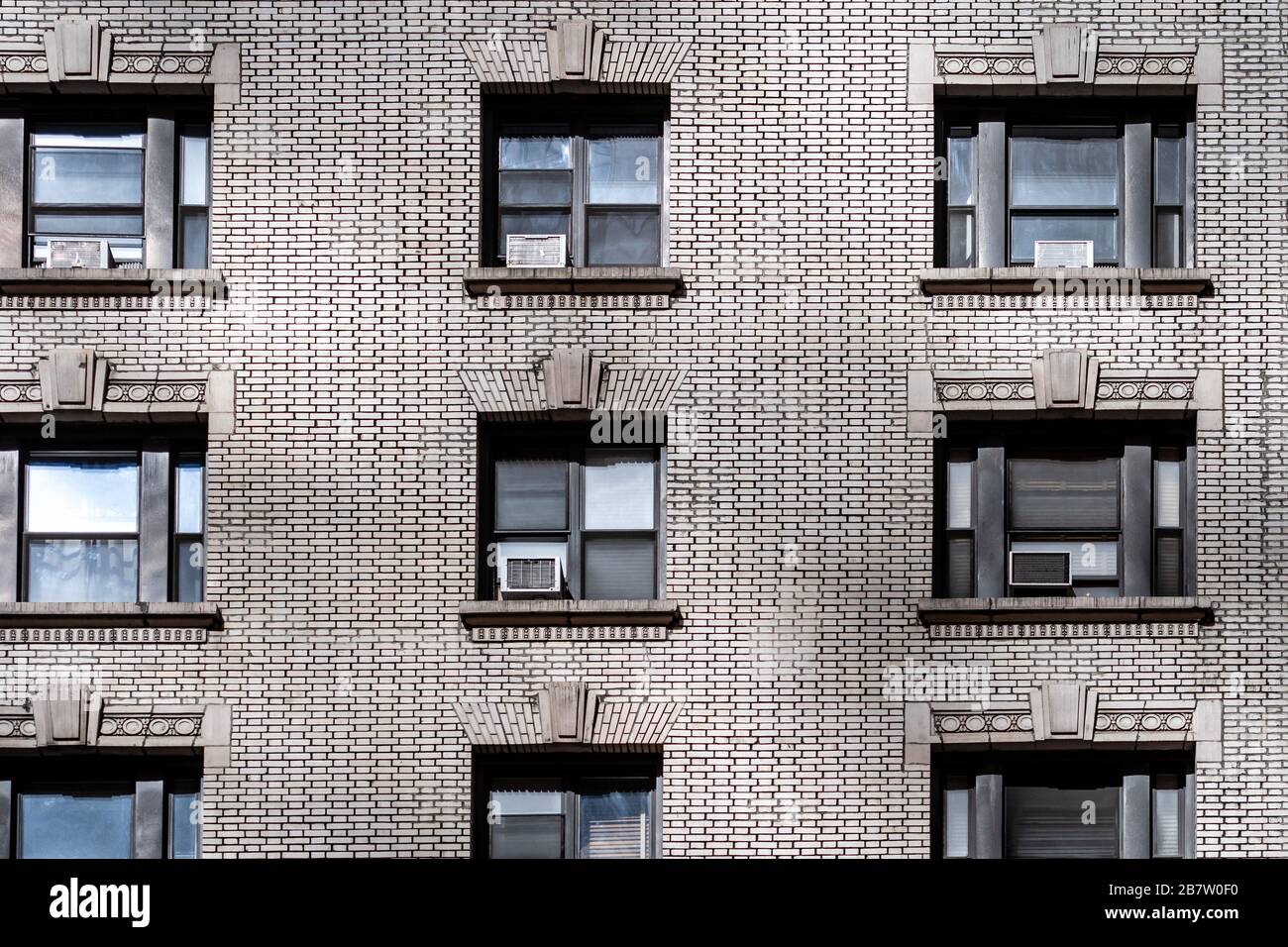 Close-up of building facade with windows, texture, architecture Stock ...