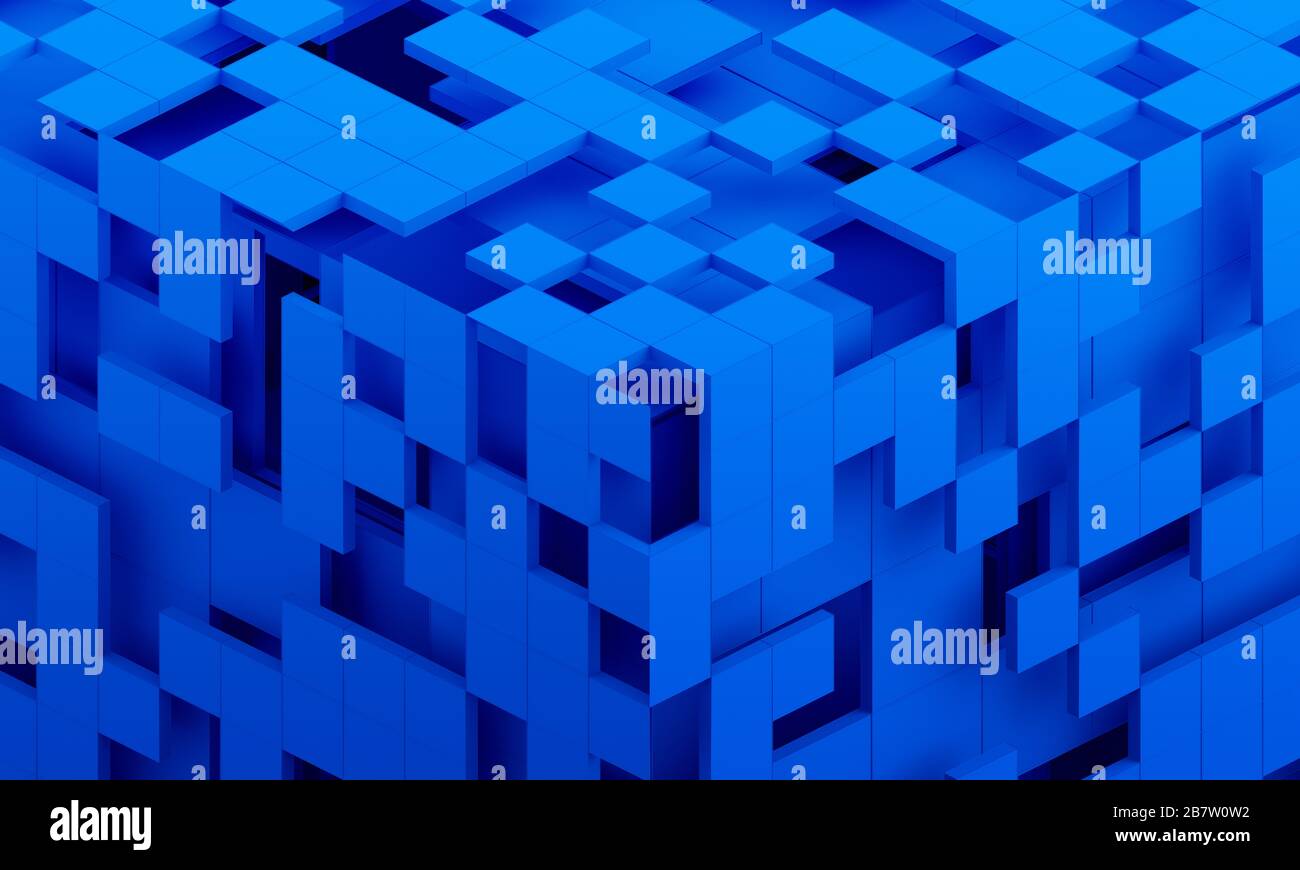 Abstract 3d Render Modern Background With Cubes Geometric Design