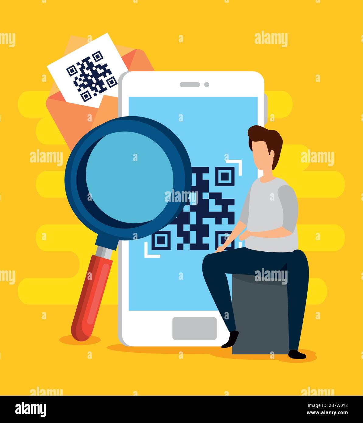 Optical laser scan Stock Vector Images - Alamy