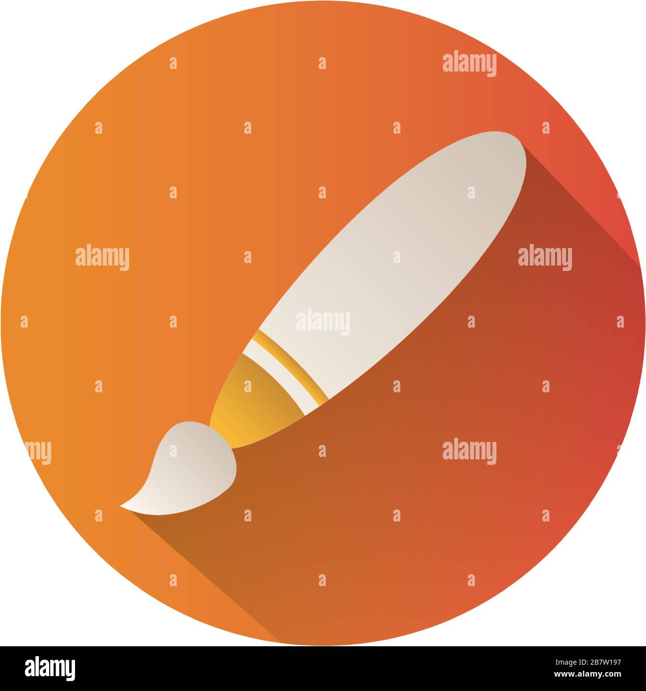 paint brush block style icon Stock Vector Image & Art - Alamy