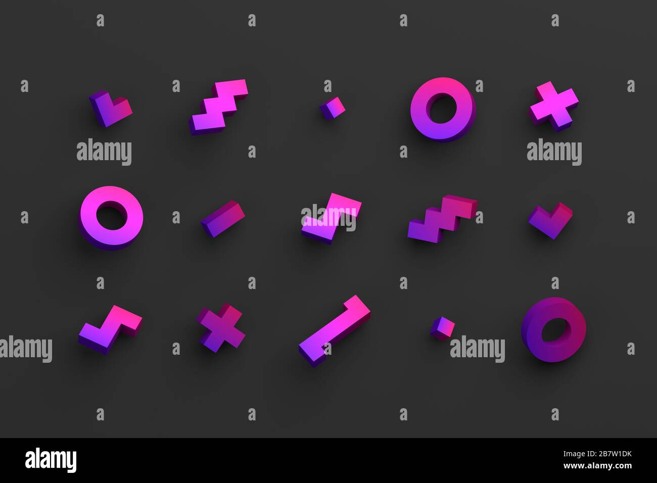 Abstract 3d rendering of geometric shapes. Modern background design for poster, cover, branding ...