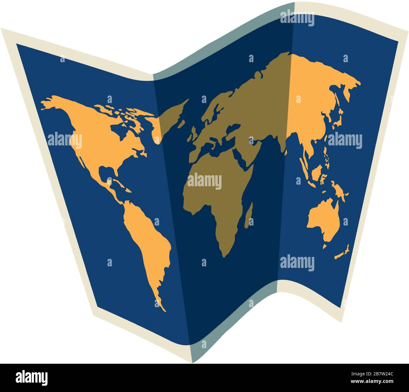 paper map location isolated icon Stock Vector Image & Art - Alamy