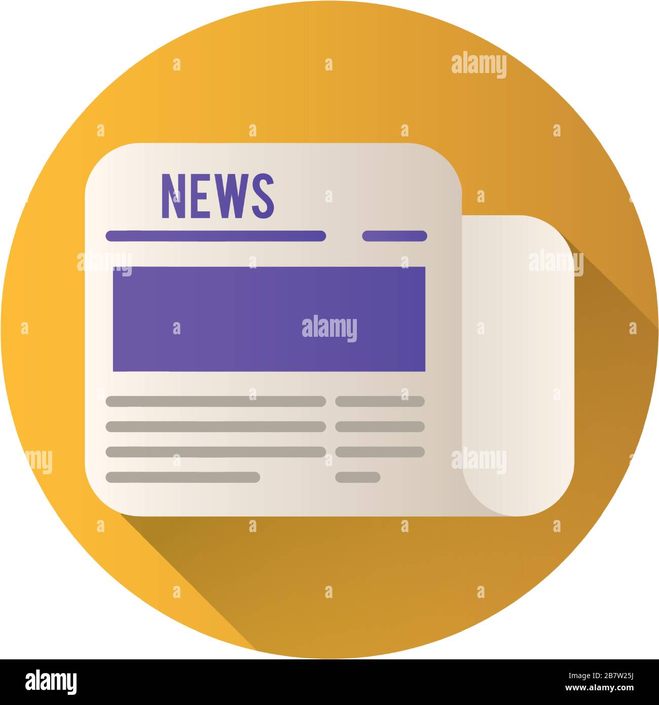news paper block style icon Stock Vector Image & Art - Alamy