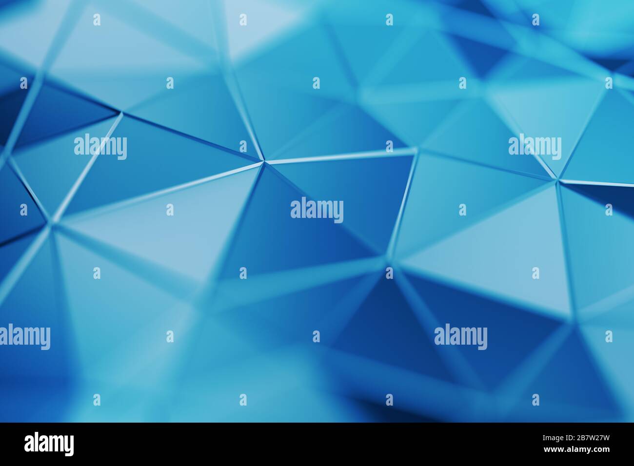 Abstract 3d rendering of triangulated surface. Contemporary background ...