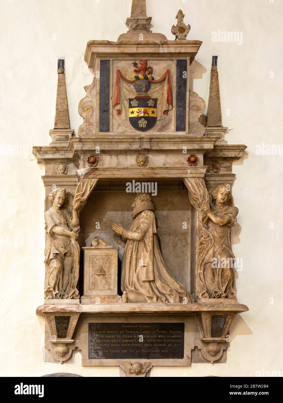 Historic interior of East Bergholt church, Suffolk, England, UK ...