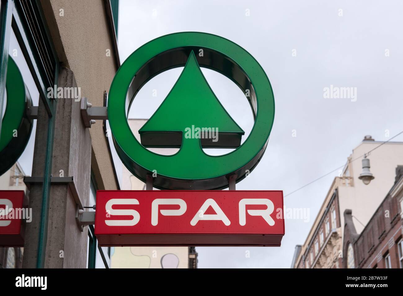 Logo From The Spar Supermarket At Amsterdam The Netherlands 2020 Stock ...