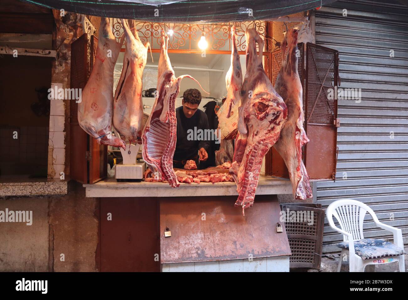 Medieval butcher shop hi-res stock photography and images - Alamy