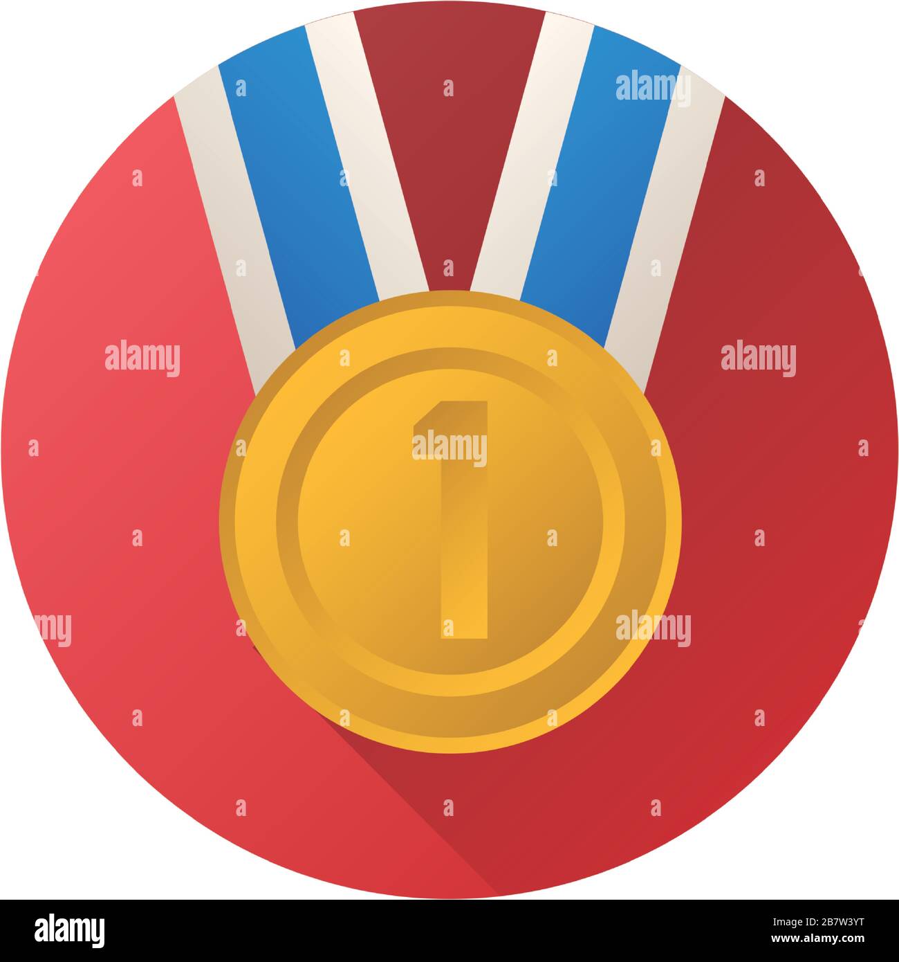 medal number one block style icon Stock Vector Image & Art - Alamy