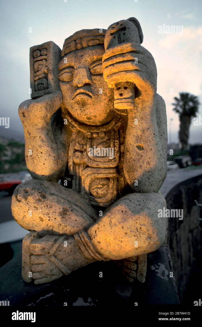 Tegucigalpa, Honduras: Mayan-style statue. ©Bob Daemmrich Stock Photo ...