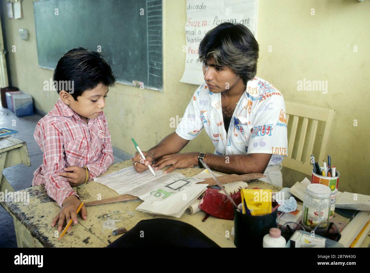 Isla Mujeres, Quintana Roo, Mexico: Elementary school student and ...
