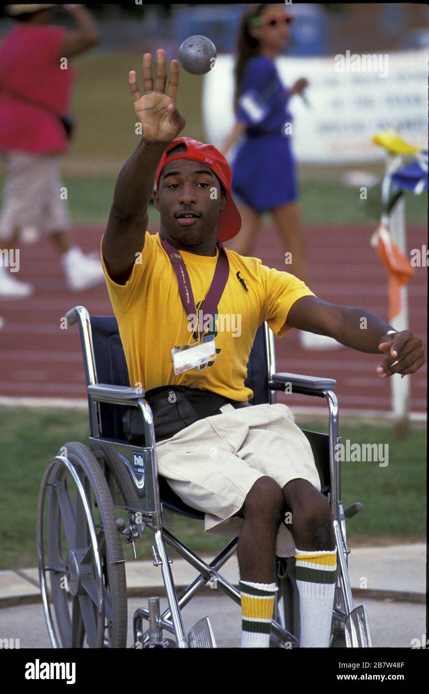 Texas: Texas Special Olympics: Handicapped teen in wheelchair ...