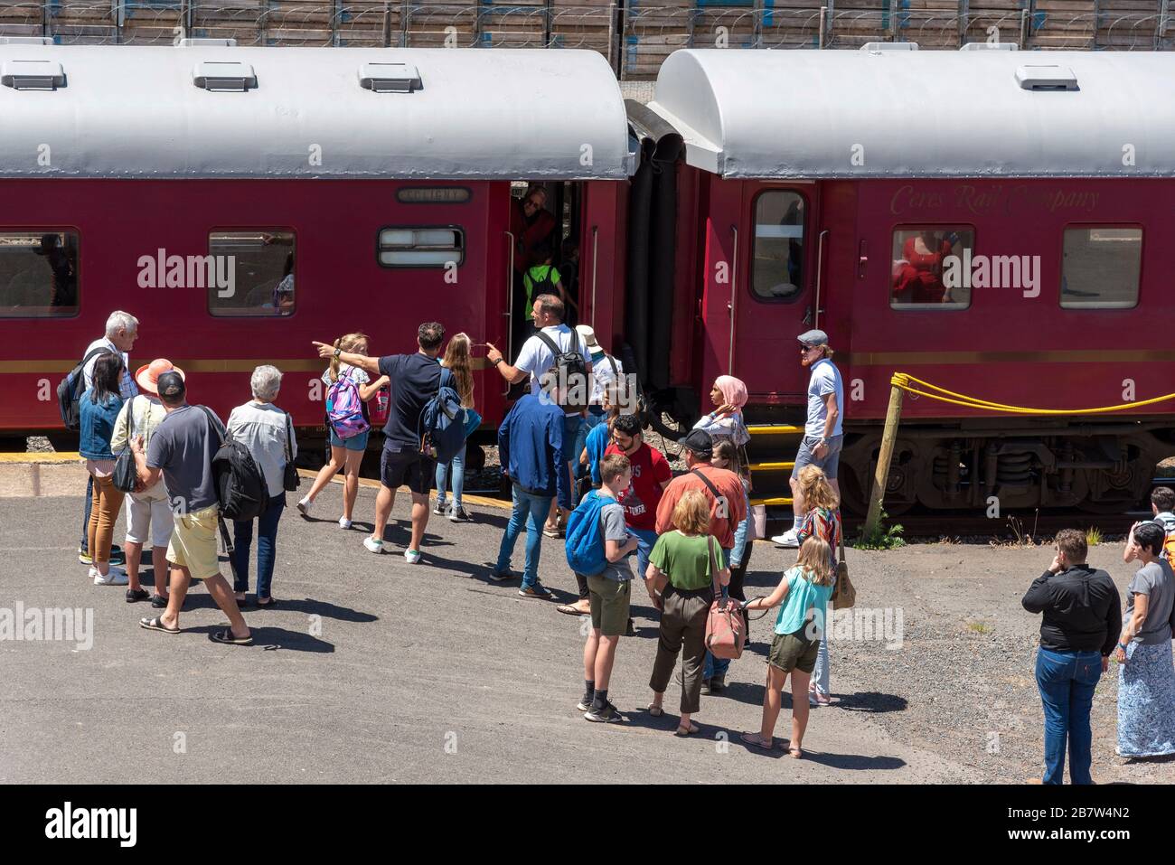 Elgin, Western Cape, South Africa. Elgin station in the Overberg region ...
