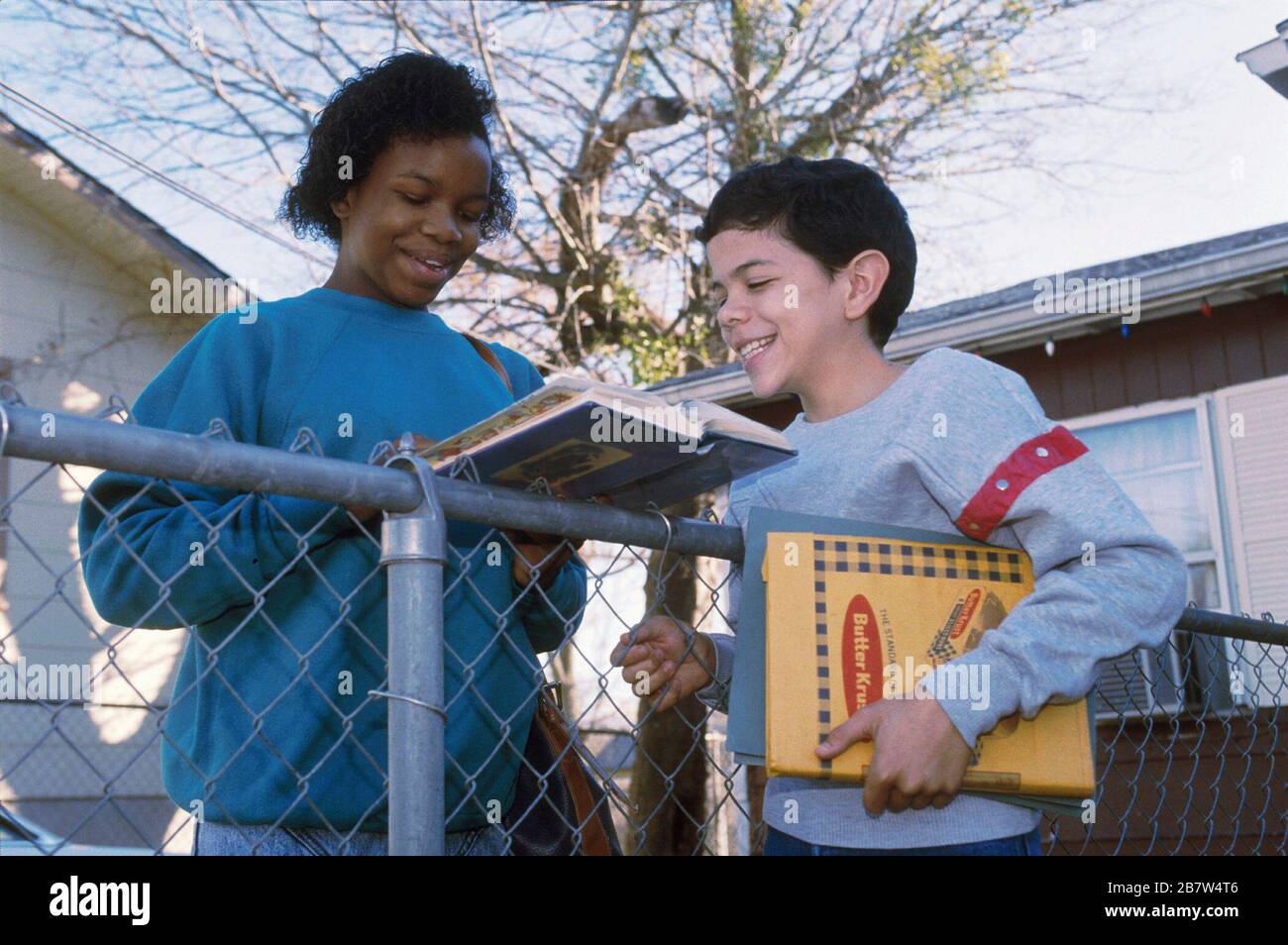 Austin Texas USA: Seventh-grade friends talking after school. MR ©Bob ...