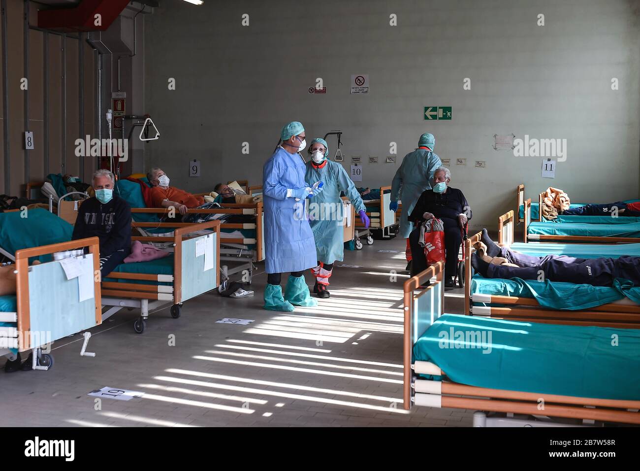 Italy, Lombardy region, Brescia, March 17, 2020 : Covid-19 virus ...