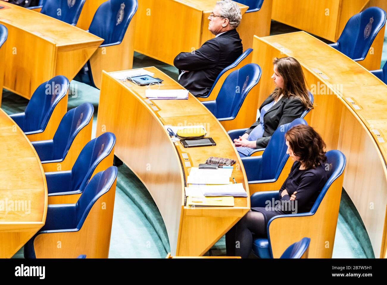 Den Haag, Netherlands. 18th Mar, 2020. DEN HAAG, 18-03-2020, Debate ...