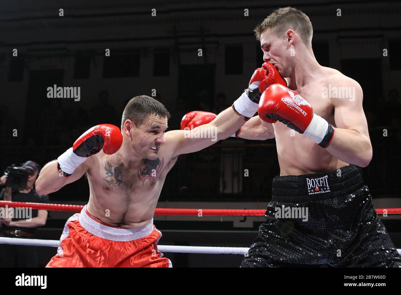 Freddie Turner (black shorts) defeats Billy Smith in a Welterweight ...