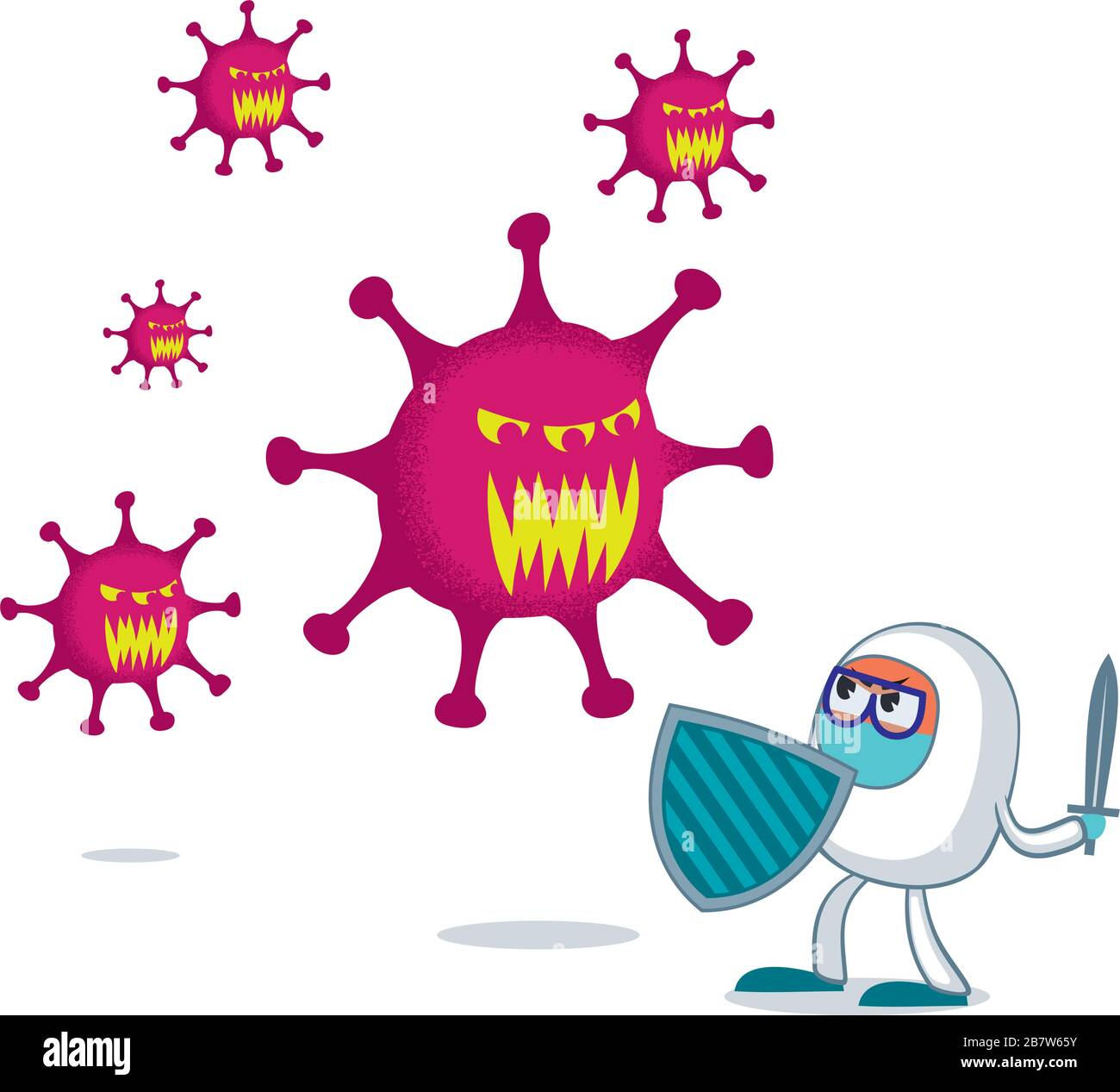 Fighting infection Cut Out Stock Images & Pictures - Alamy