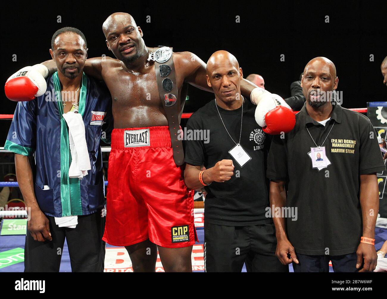 Larry Olubamiwo (red shorts) defeats Colin Kenna in a Heavyweight ...