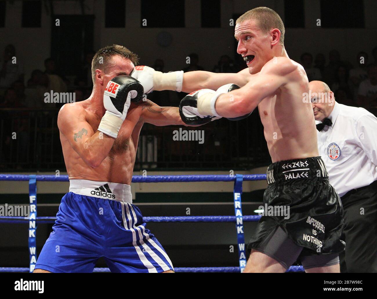 Ryan Walsh (black shorts) defeats Jerry O'Hara in a Featherweight ...