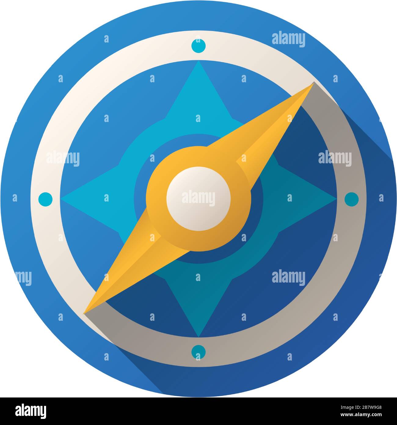 compass guide block style icon Stock Vector Image & Art - Alamy