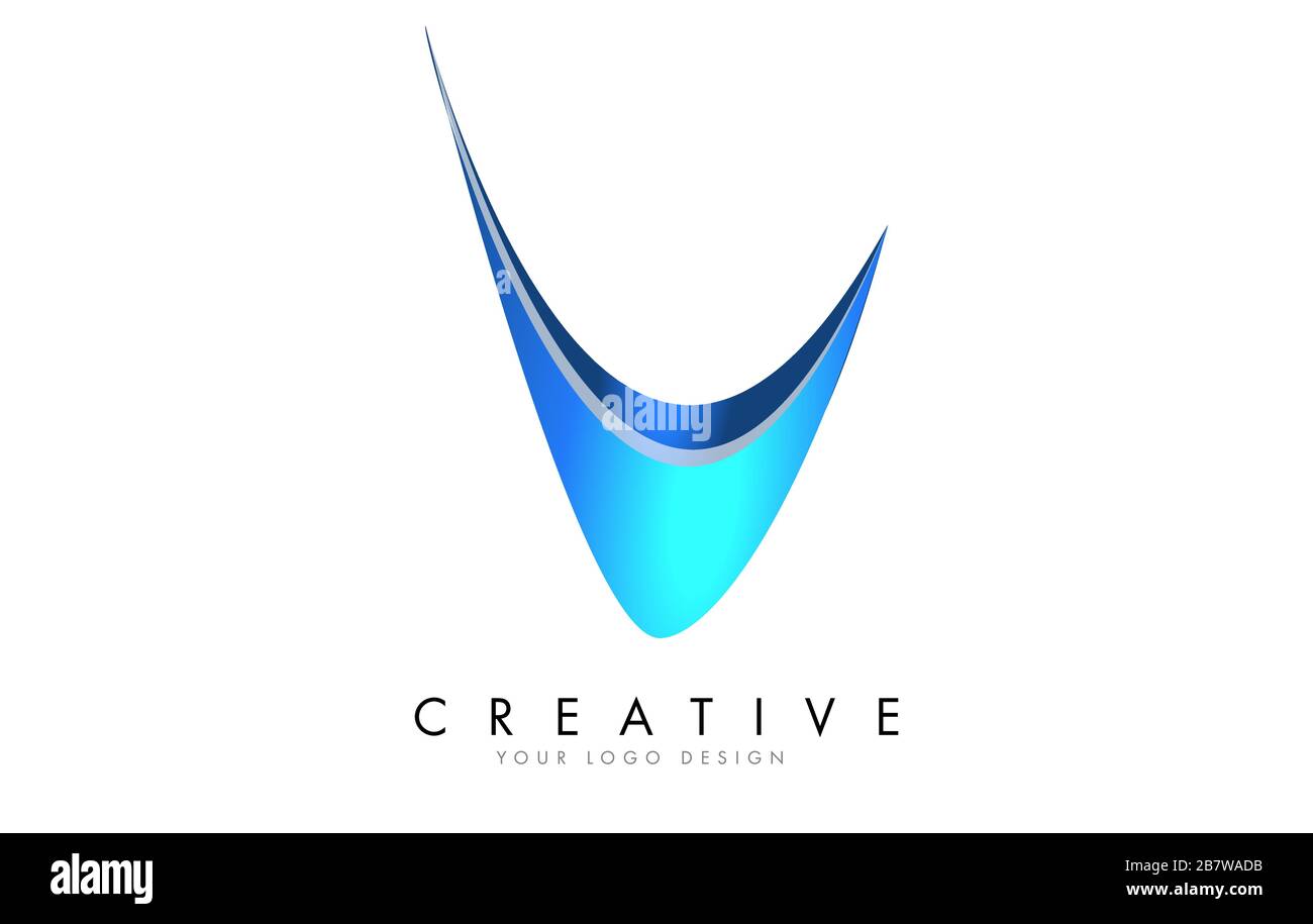 3d v vector logo hi-res stock photography and images - Alamy