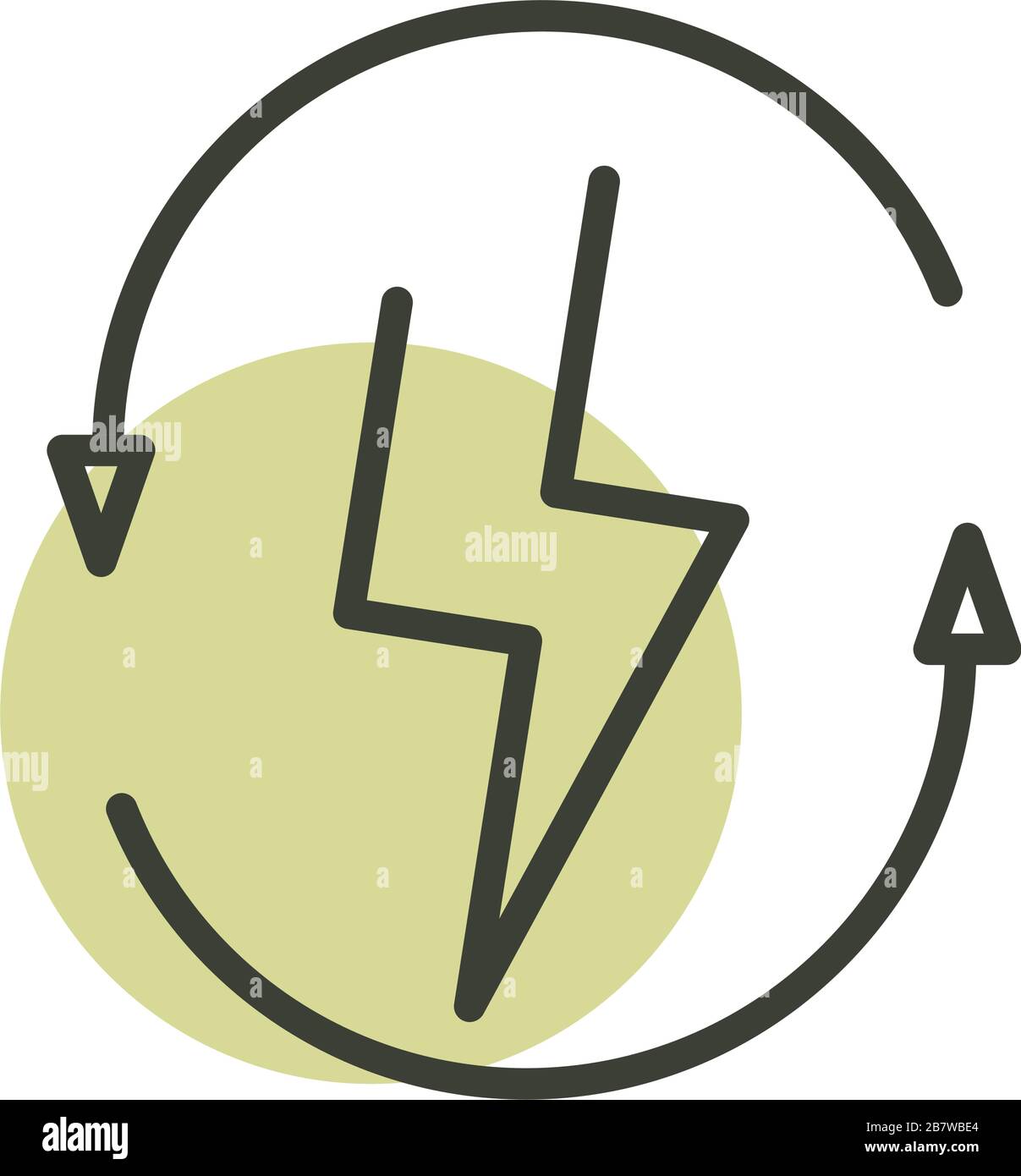 ray power alternative sustainable energy vector illustration line style ...