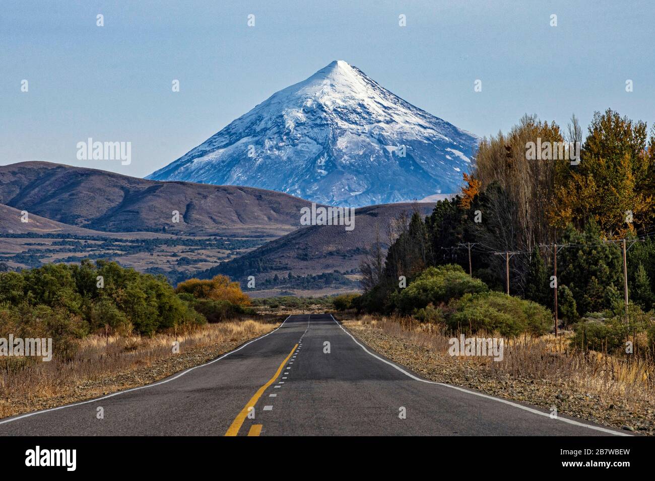 Lanin volcano in Patagonia Argentina Stock Photo - Alamy