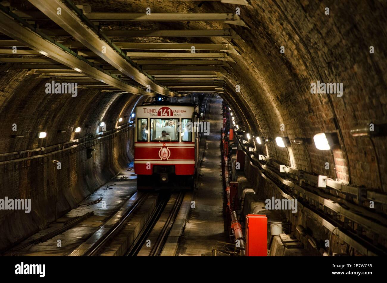 old funicular in istanbul Stock Photo - Alamy