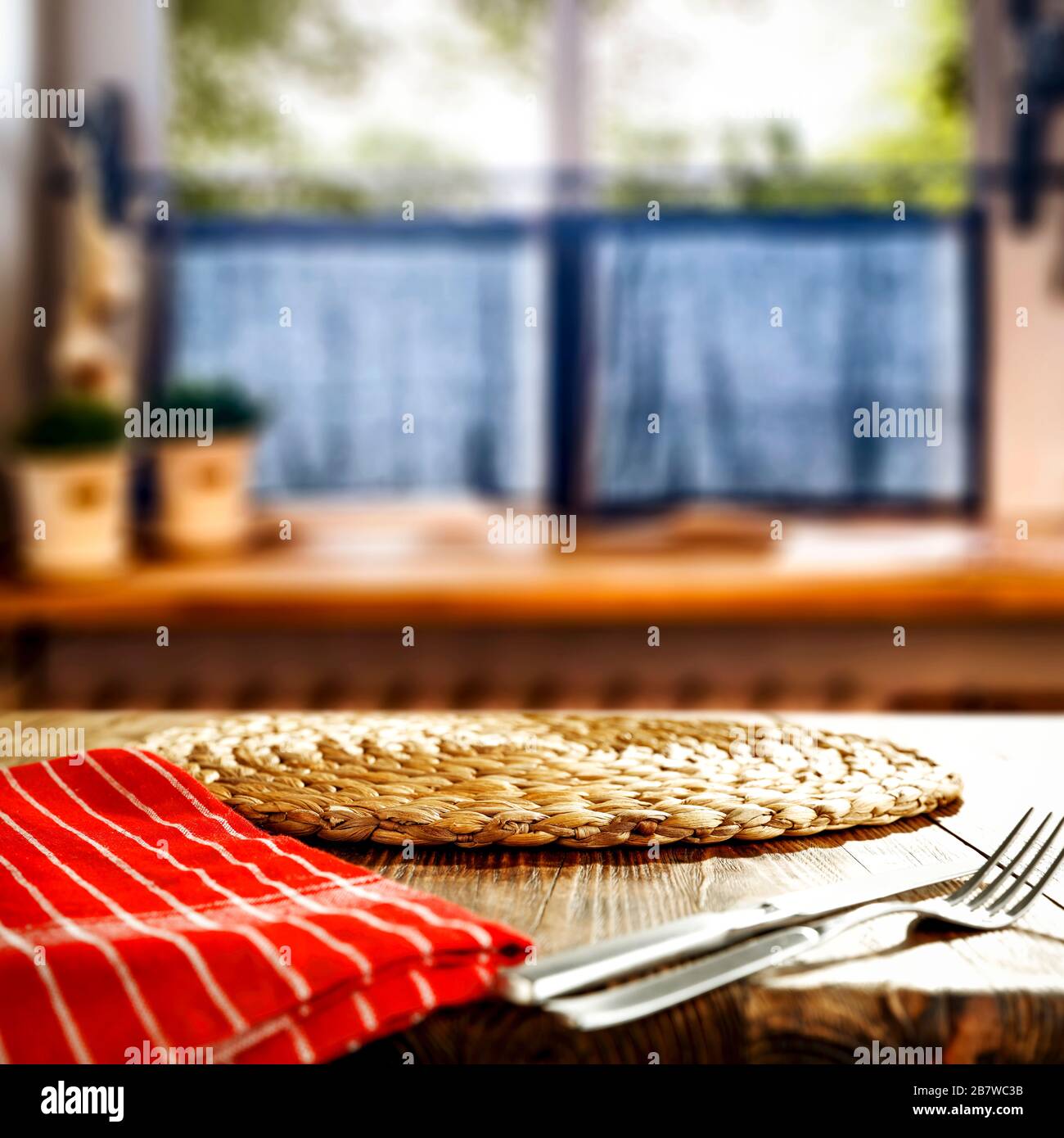 Wooden tabletop with window cozy home interior background Stock Photo ...