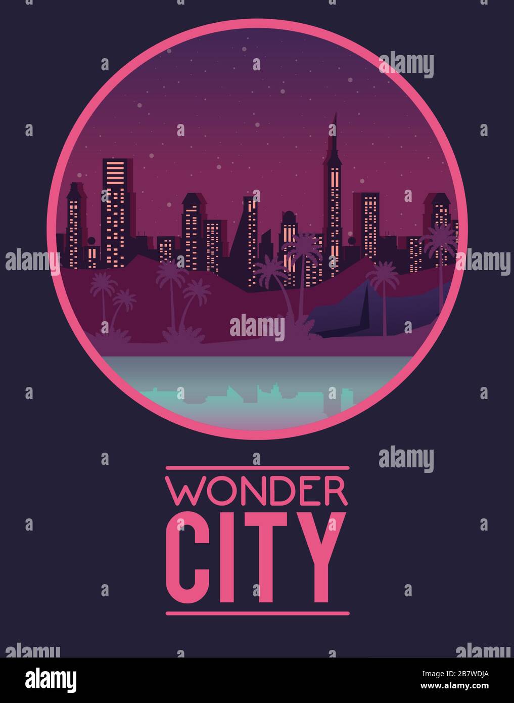 wonder city with buildings cityscape scene Stock Vector Image & Art - Alamy
