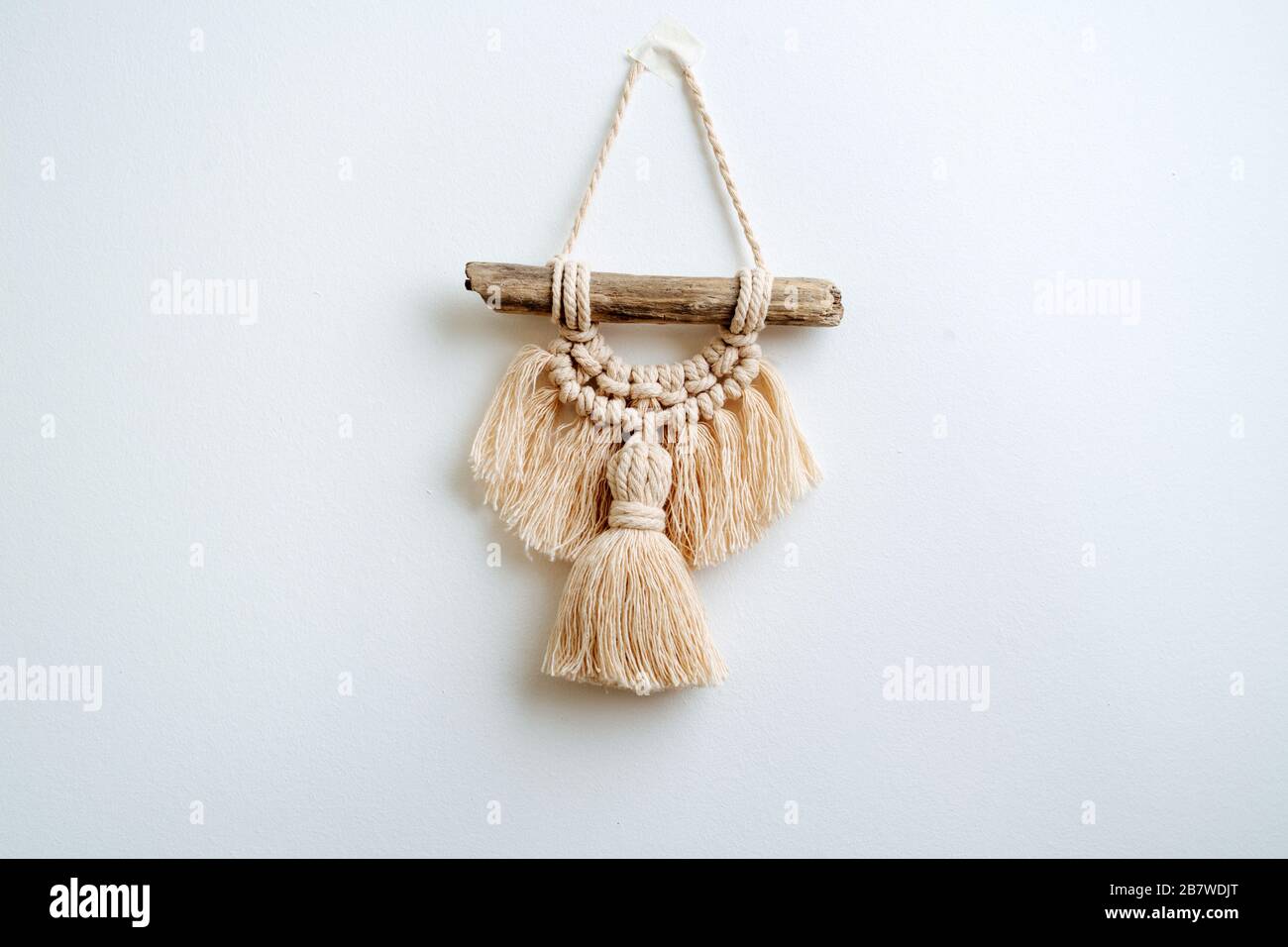 The small embroidery made in macrame technique Stock Photo - Alamy
