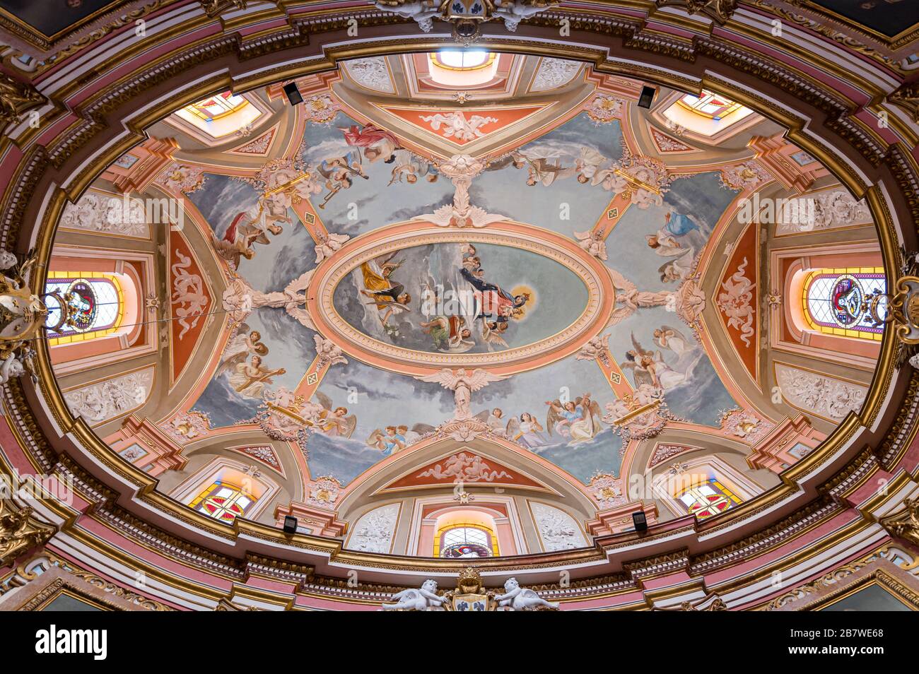 Inside church annunciation lady hi-res stock photography and images - Alamy