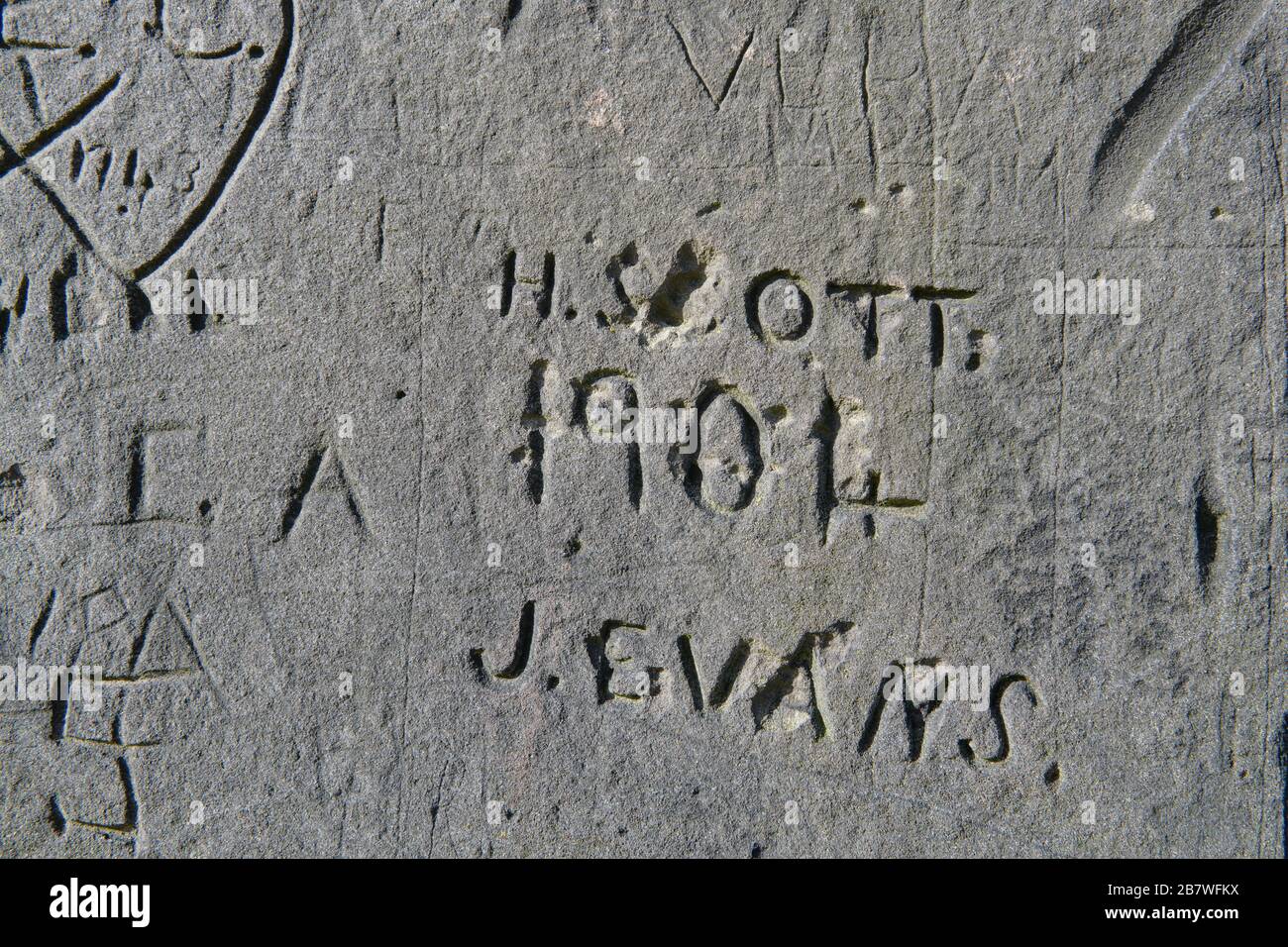 Hadrians arch shugborough hall graffiti hi-res stock photography and ...