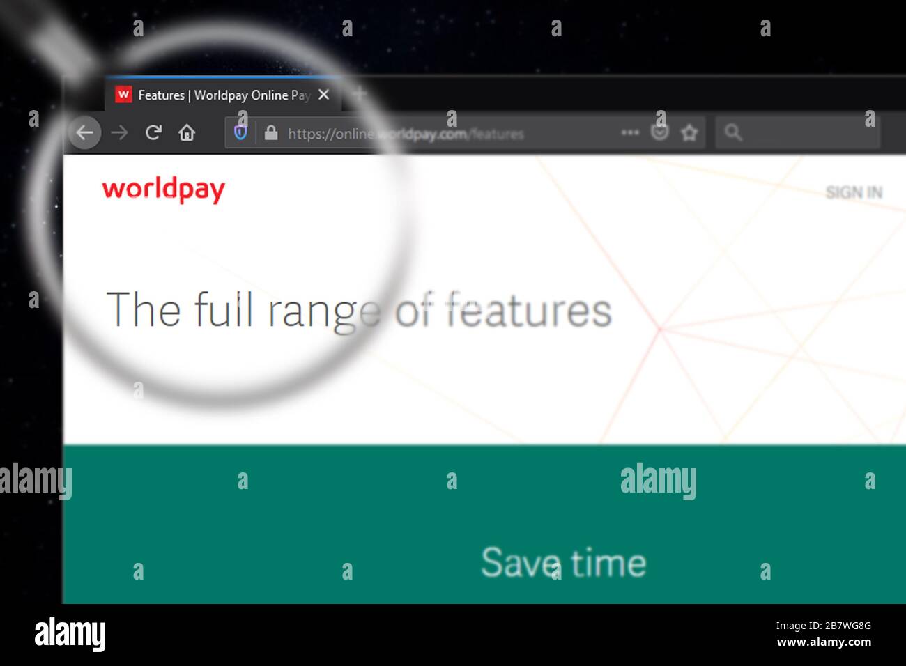 Moscow, Russia - 18 March 2020: Illustrative Editorial of Worldpay ...