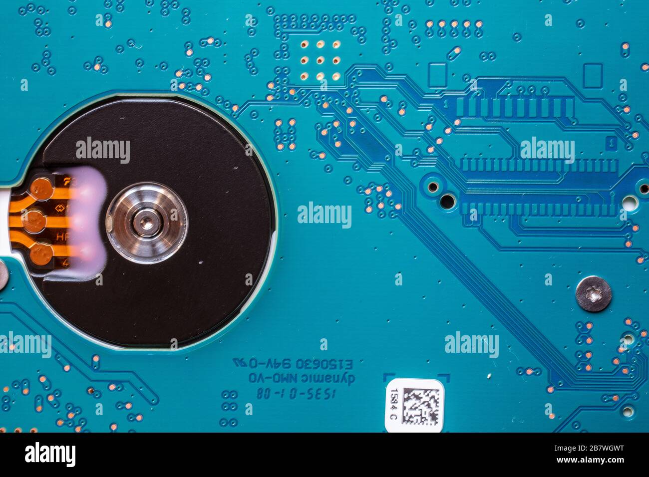 Hard disk with tracks Stock Photo - Alamy