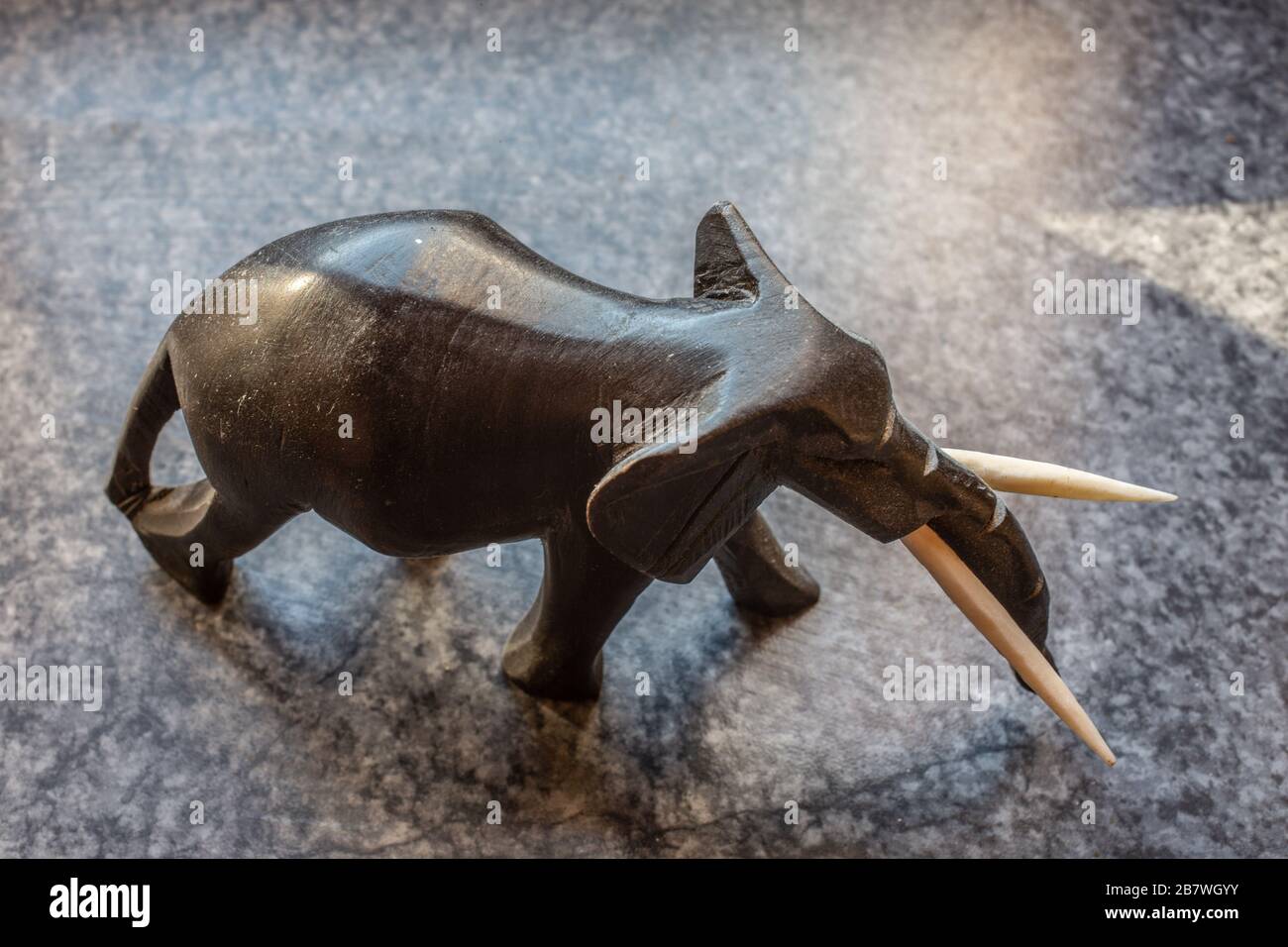 carved pachyderm with tusks Stock Photo - Alamy