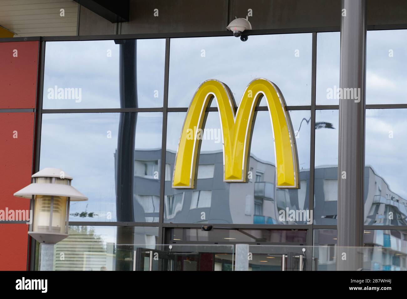 Bordeaux , Aquitaine / France - 11 18 2019 : McDonald's windows ...