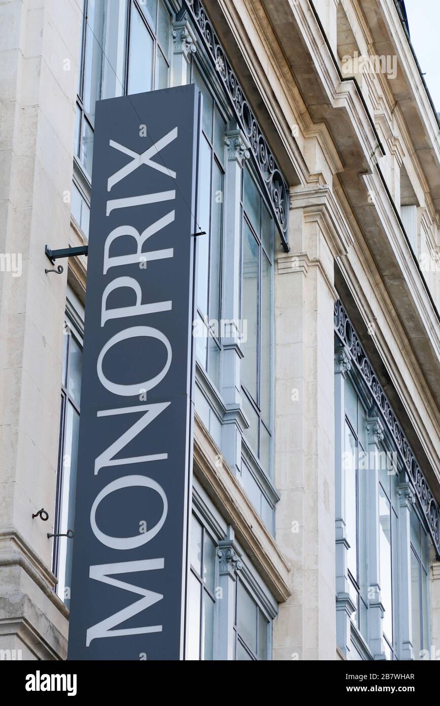 Monoprix store in france hi-res stock photography and images - Alamy