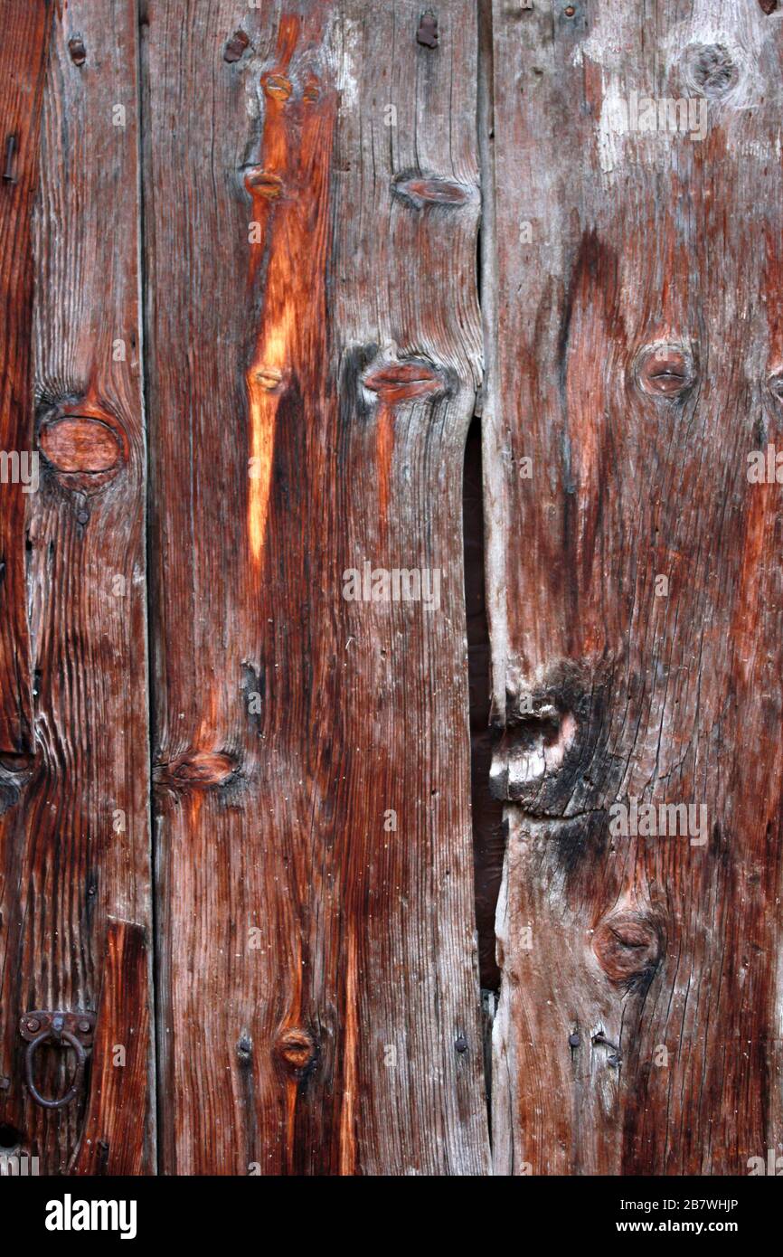 old weathered wooden door Stock Photo - Alamy