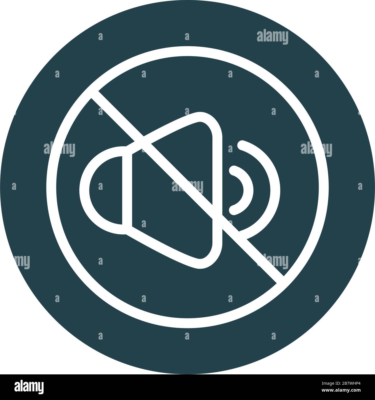 mute volume audio sound block style icon vector illustration Stock ...