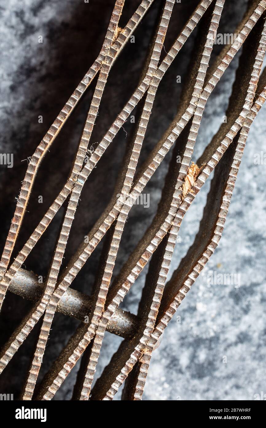 Metal teeth of a rasp Stock Photo - Alamy