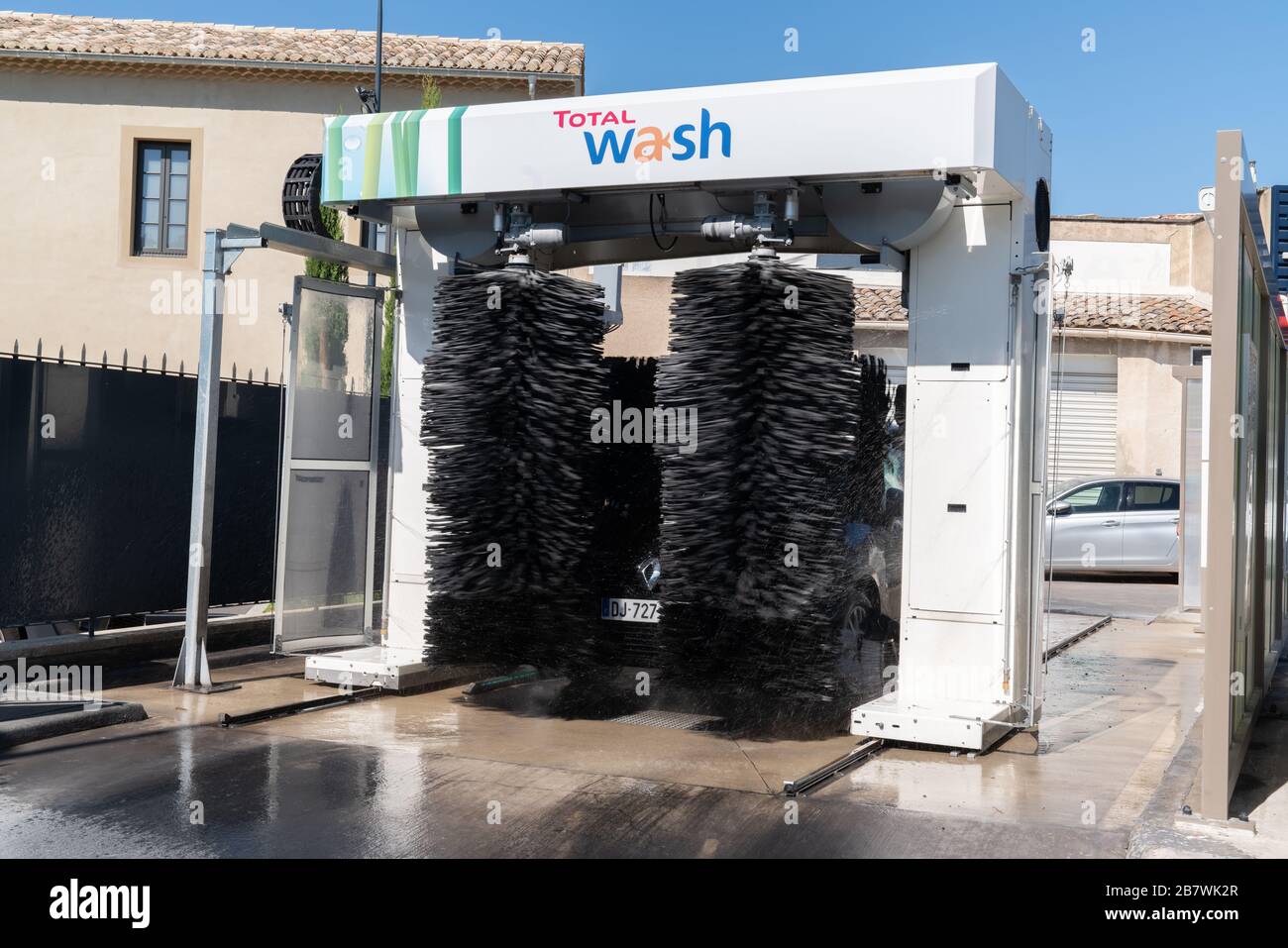 Bordeaux , Aquitaine / France - 11 25 2019 : total car wash vehicle ...