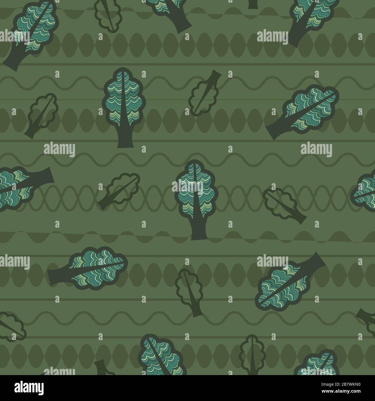 Repeating tree design hi-res stock photography and images - Alamy