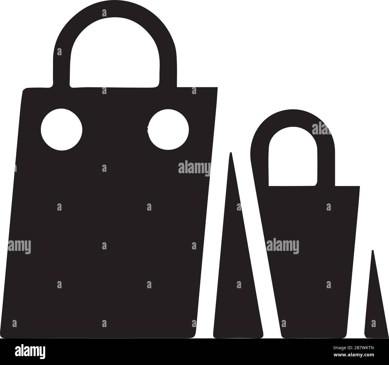 Bag shopping vector isolated icons Stock Vector Image & Art - Alamy