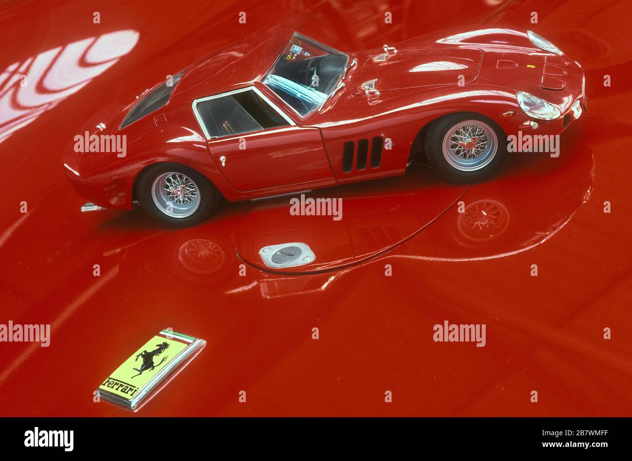 Ferrari 250 GTO Scale model Ferrari sports racing cars Stock Photo - Alamy
