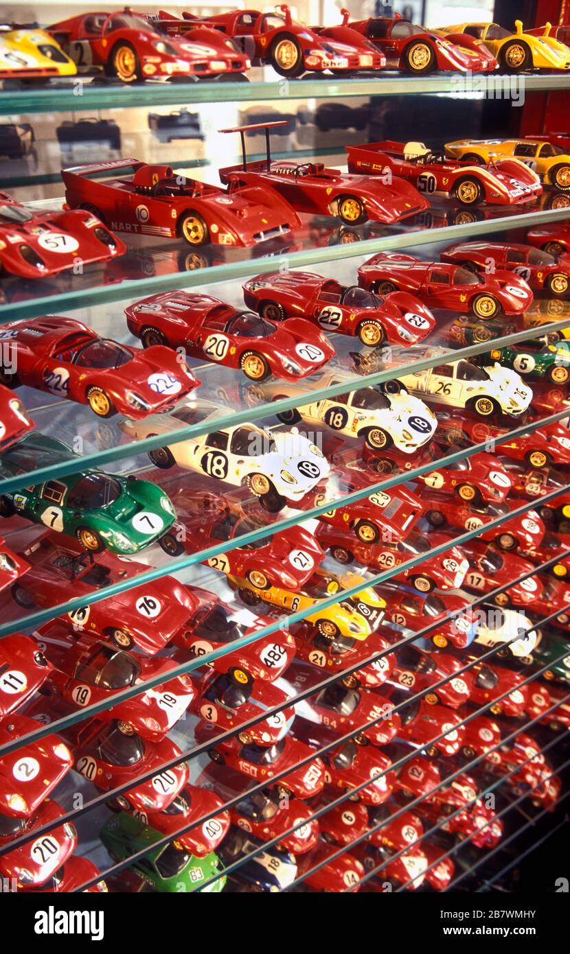 Scale model Ferrari sports racing cars Stock Photo - Alamy