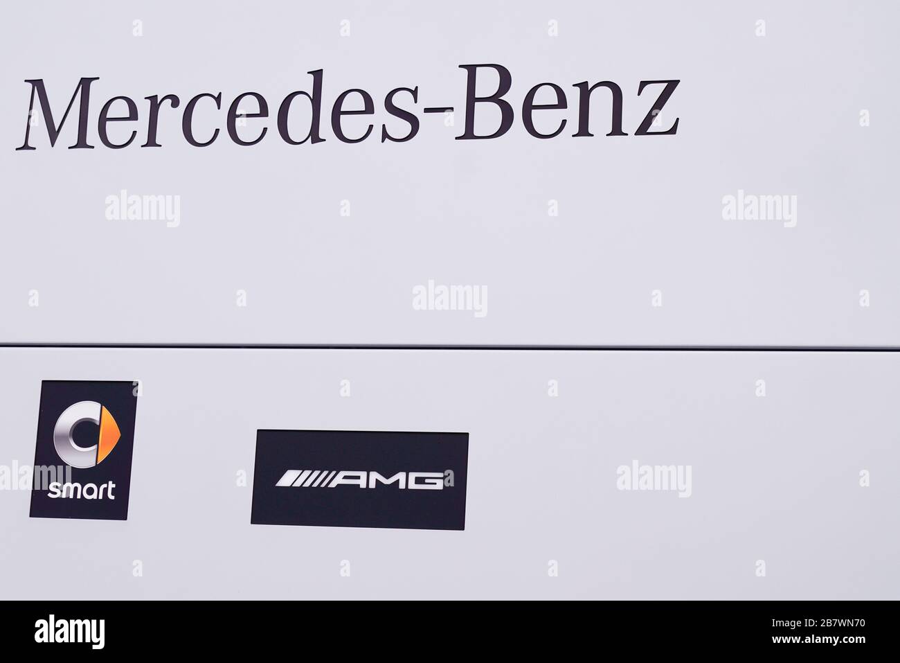 Bordeaux , Aquitaine / France - 02 01 2020 : Mercedes Benz Smart amg ...